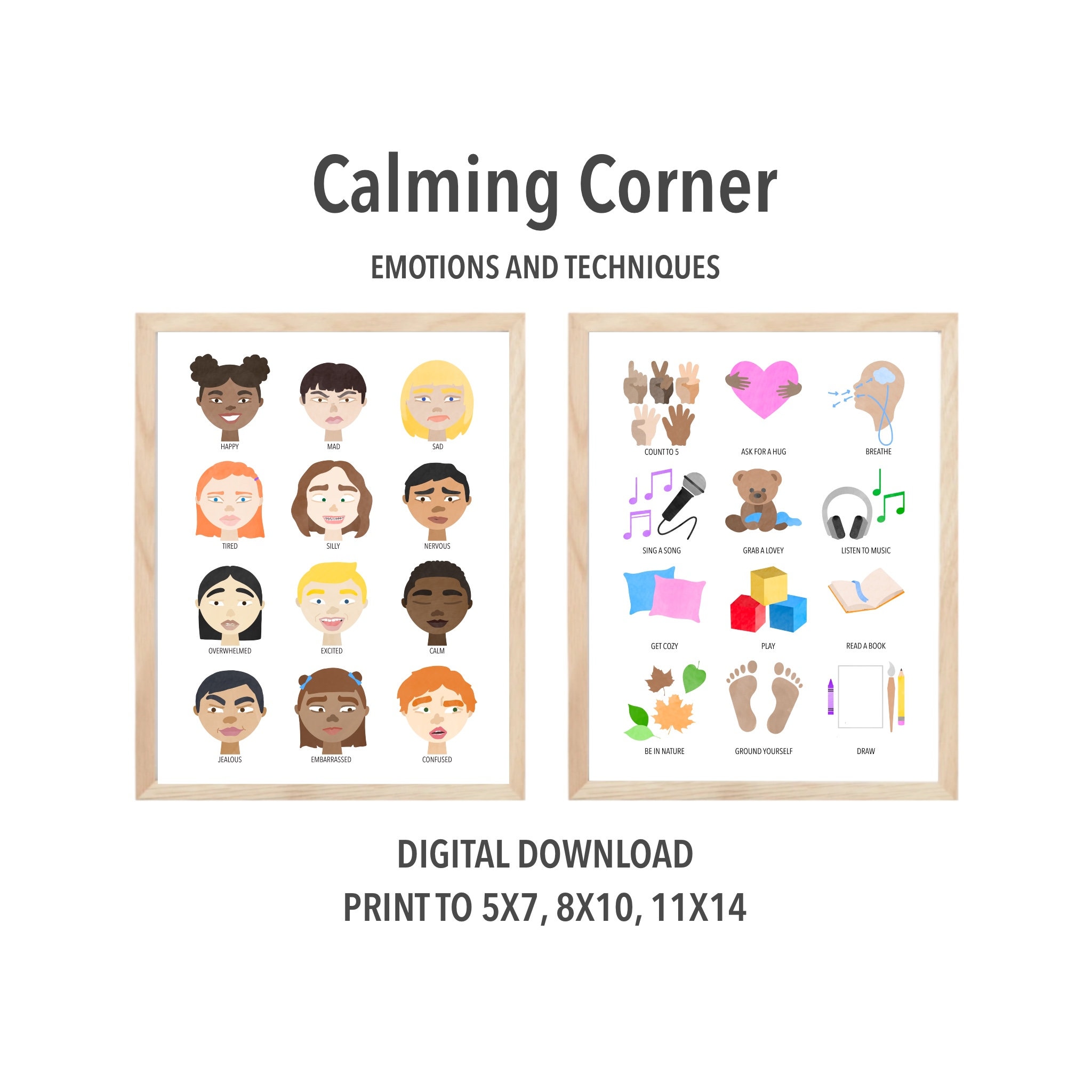 Calming Corner Printable Posters DIGITAL DOWNLOAD - Etsy