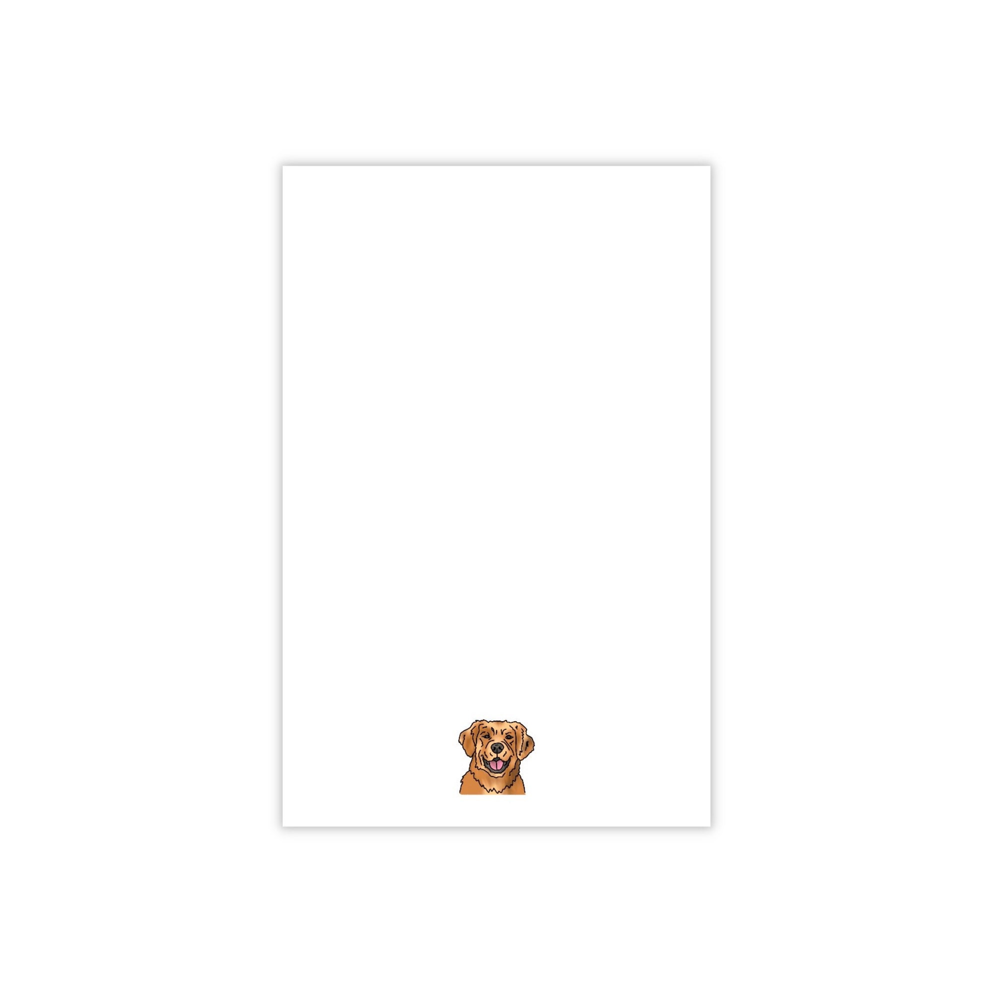 Golden Retriever Notepad - Etsy