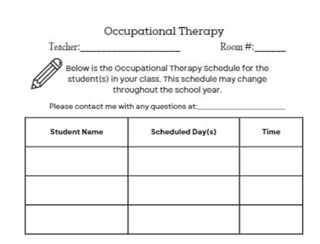 OT Case Management Sheets - Etsy