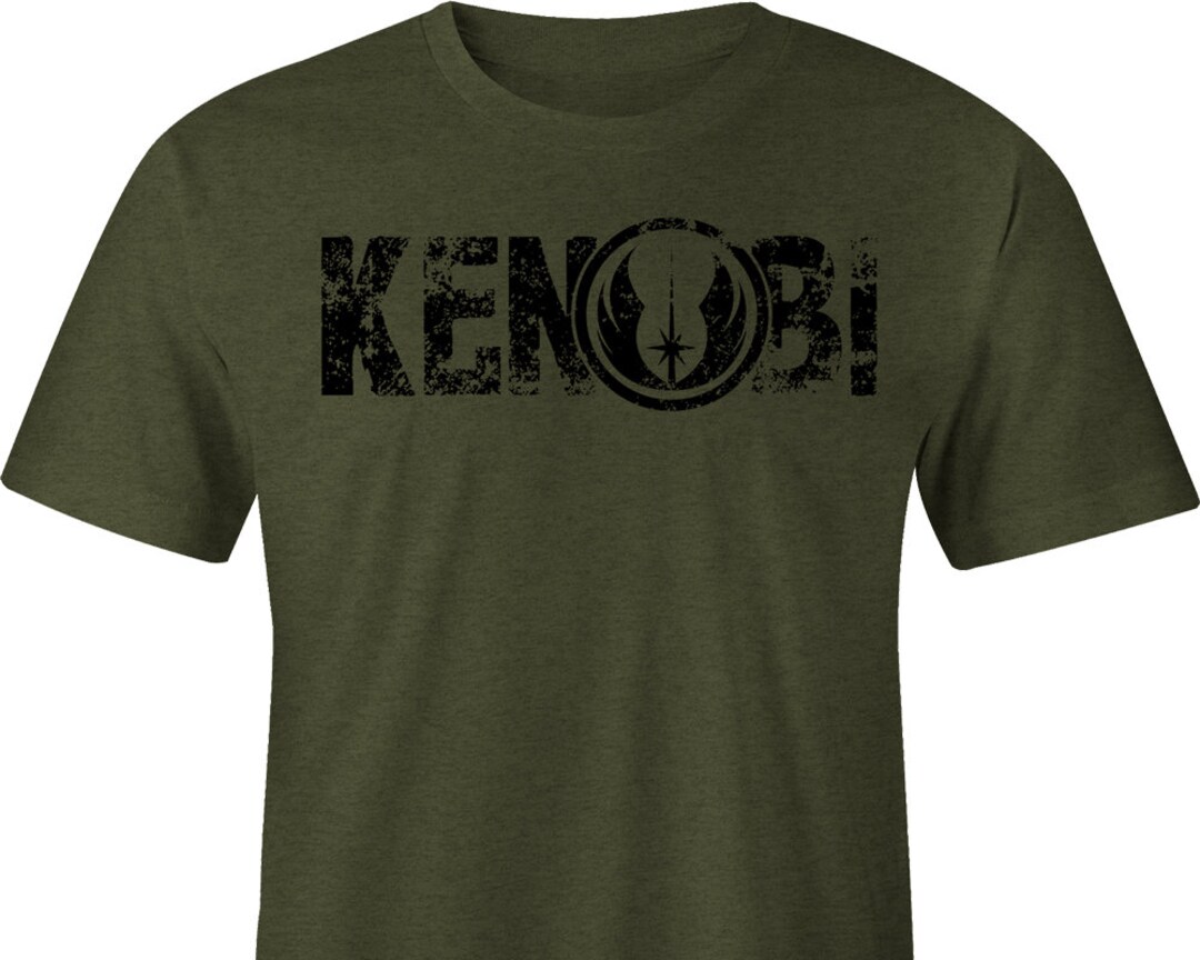 Kenobi OD Green Shirt, Kenobi Tee, Obi-wan Kenobi Black T-shirt, Obi ...