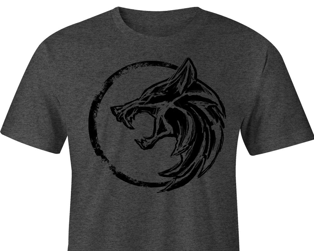 Witcher Distressed Shadow Logo T-shirt Witcher Tee Witcher - Etsy