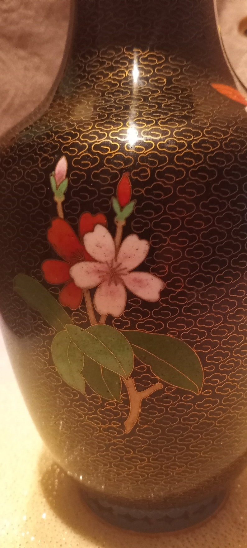 Vintage Pair of JINGFA Cloisonne Vases - Etsy