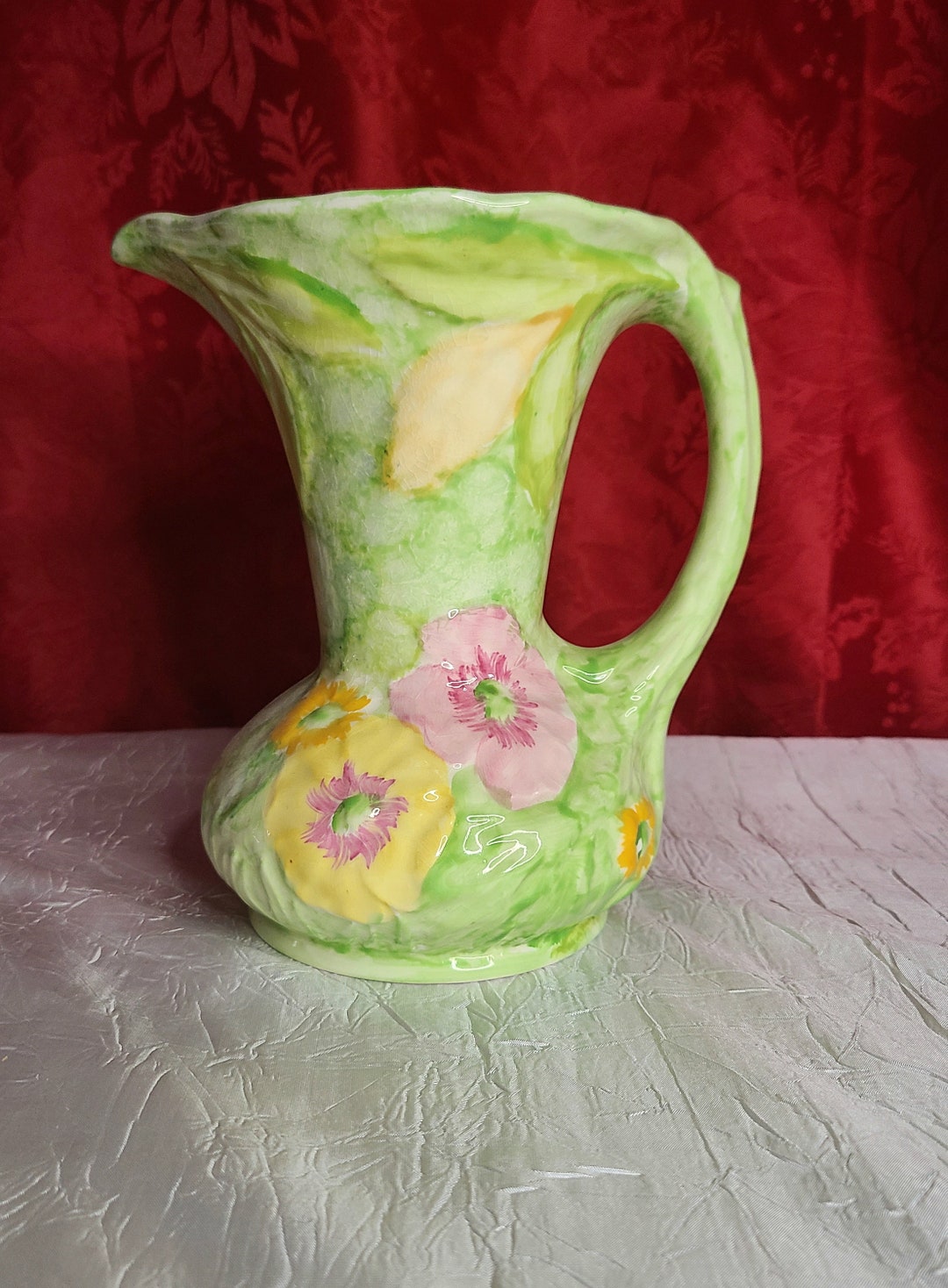 Rare- Vintage Fenton James Kent LTD, Textured and Hand Painted Water ...