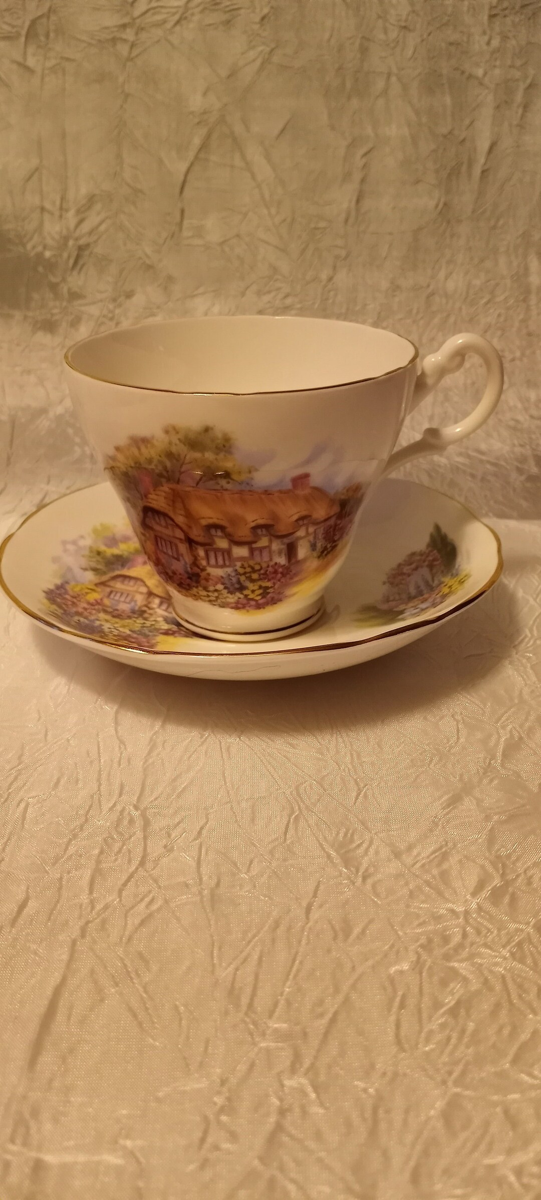 Vintage Royal Stuart Fine Bone China Made in England Tea Cup and Saucer ... Vintage Royal Stuart Fine Bone China Made in England Tea Cup and Saucer ...