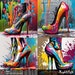 High Heel Pop Art - Etsy