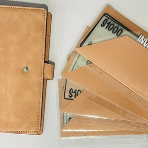 Blue Personalized Starter Cash Envelope System Wallet Personal Planner ...