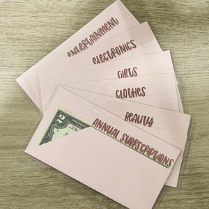 Blue Personalized Starter Cash Envelope System Wallet Personal Planner ...