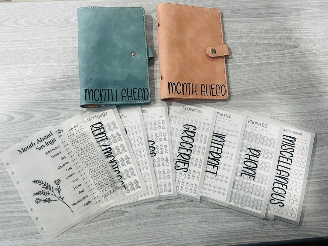 Month Ahead Cash Budget Binder, Cash Envelope System Wallet Personal ...