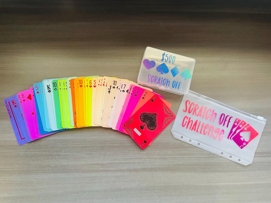 Rainbow Scratch-off Savings Challenge – Fun & Easy Budgeting Game! Deck ...