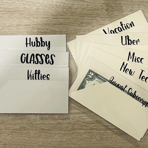 Blue Personalized Starter Cash Envelope System Wallet Personal Planner ...