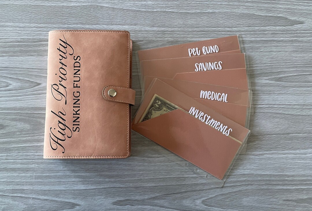 Pink Personalized Starter Cash Envelope System Wallet Personal Planner ...