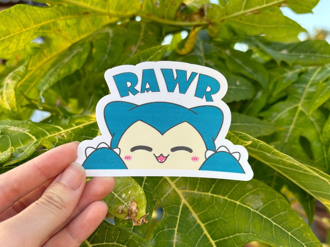 Snorlax Vinyl Sticker - Etsy