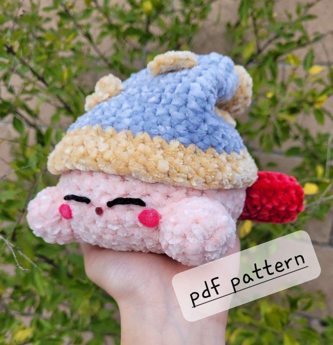 Sleeping Kirby Crochet PATTERN ONLY - Etsy