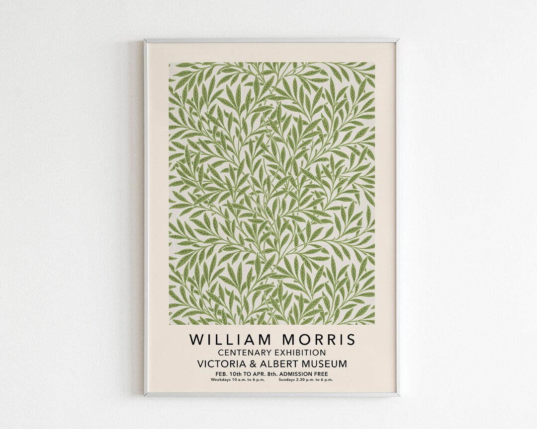 William Morris Willow Pattern, Mid Century Modern Gallery Wall Decor ...