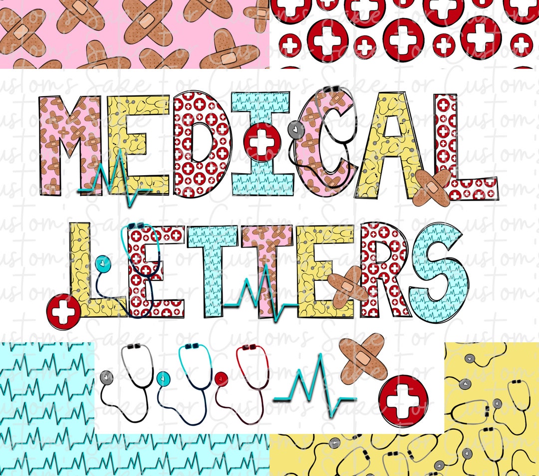 Medical Letters PNG, Medical Alpha, Nurse Letters, Doctor Letters ...