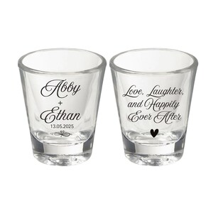 Custom Wedding Shot Glass |custom Shot Glass Gifts for Guests Bridal ...