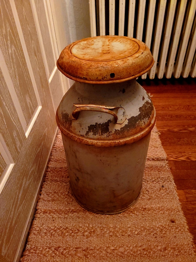 Vintage Pittsburgh Meadow Gold Metal Milk Can - Etsy