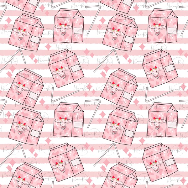 Strawberry Cow Art - Etsy