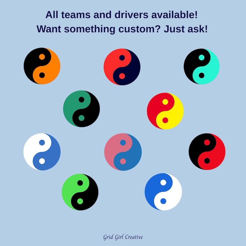 Oscar Piastri Mclaren Cross Stitch Pattern Yin Yang, Formula 1 Racing ...