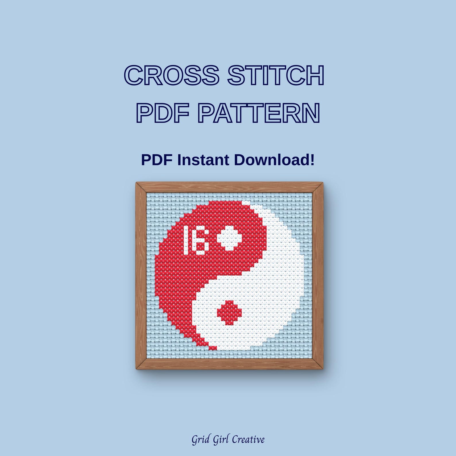 Charles Leclerc 16 Ferrari Cross Stitch Pattern Yin Yang, Formula 1 ...