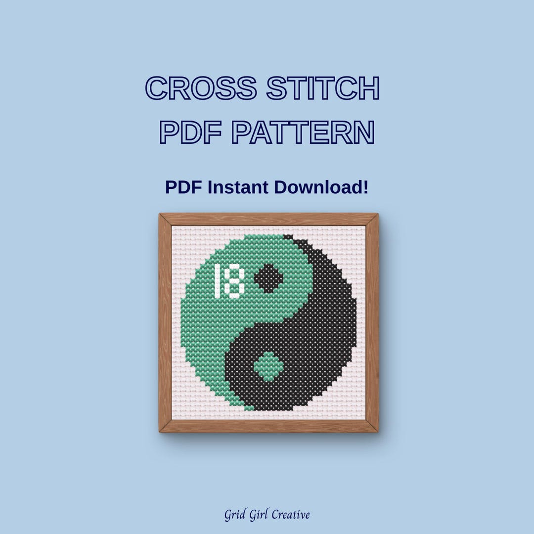 Lance Stroll Aston Martin Cross Stitch Pattern Yin Yang, Formula 1 ...