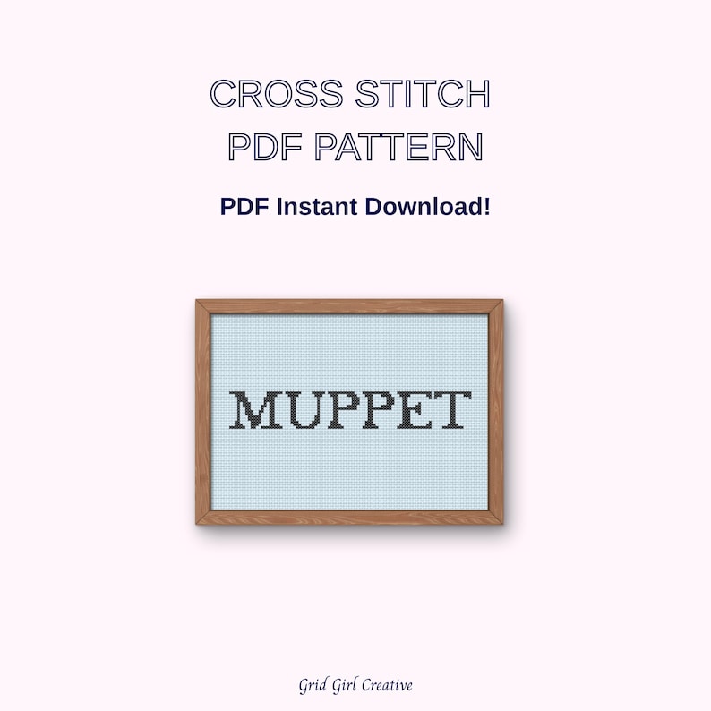 Muppet Lando Norris F1 Cross Stitch Pattern, Formula 1 Crafts, Digital ...