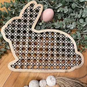 Large Rattan Rabbit - Etsy