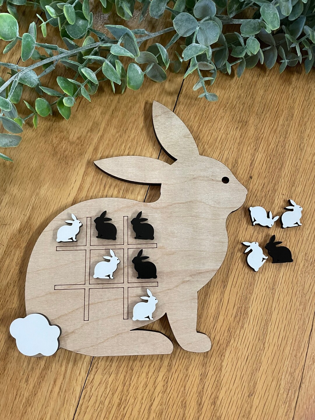 Easter Bunny Tic-tac-toe Spring Edition Board Game for Easter Basket - Etsy