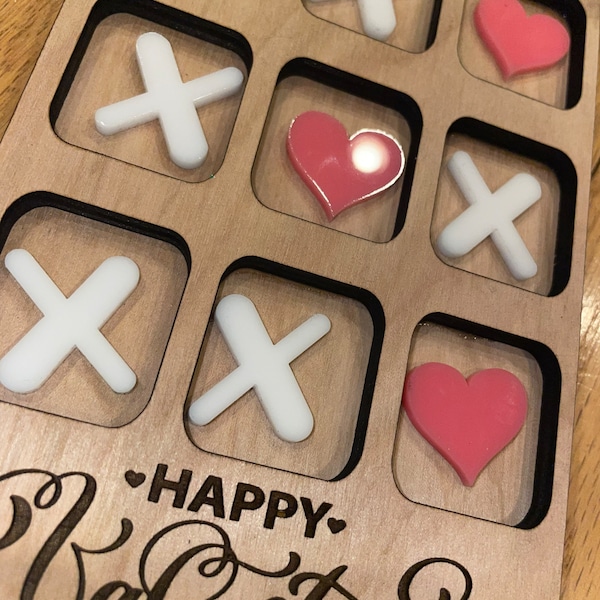 Heart Tic Tac Toe - Etsy