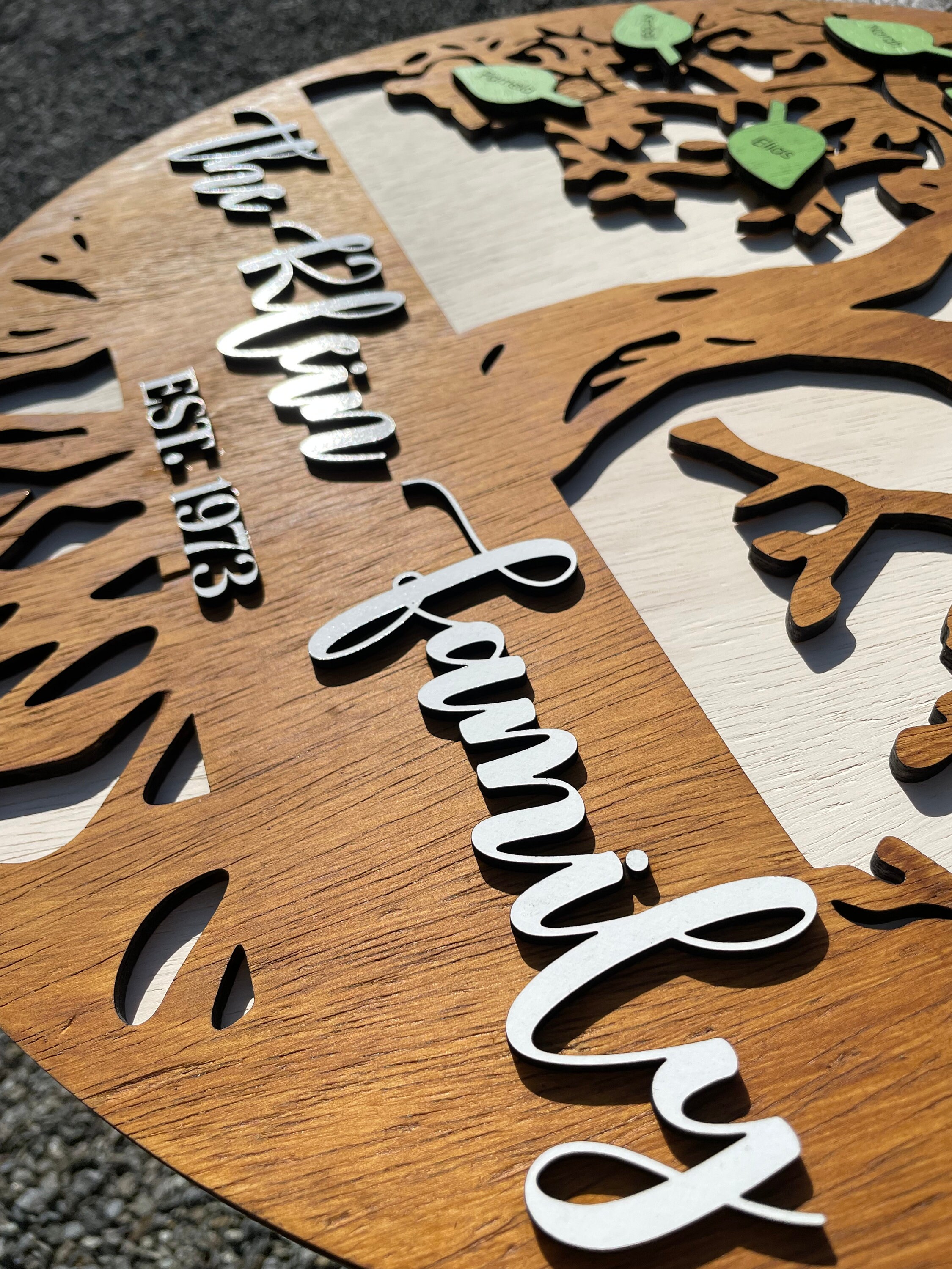 Tree of Life Family Tree/family Tree Wall Art/round Sign Large - Etsy