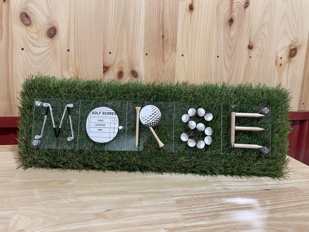 Golf Name Sign/any Sport Name Sign - Etsy