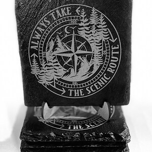 Slate Coasters Personalized Set of 4 - Etsy