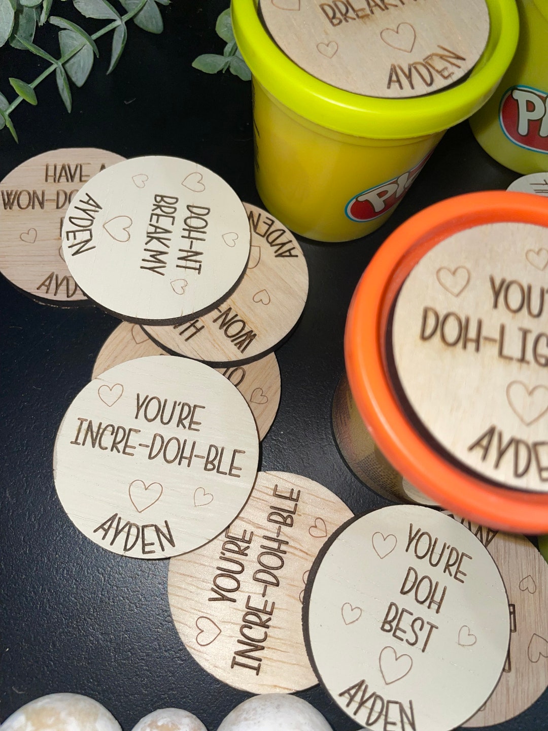 Play Dough Toppers/birthday Goodie Bags - Etsy