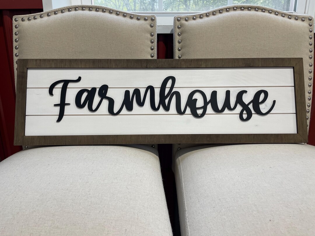Farm House Wooden Shiplap Framed Sign - Etsy