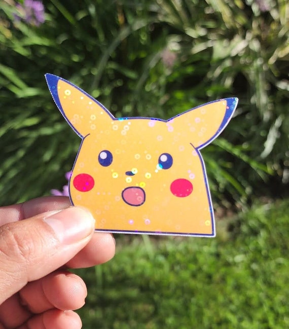 Surprised Pikachu Peeker Holo Laminate - Etsy