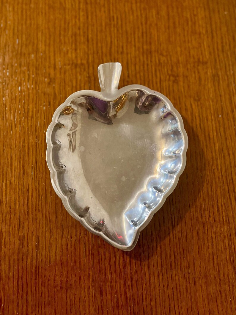 Vtg 1970s 2 Piece Stainless Steel Leaf Shaped Snack Trinket Trays Mid ...