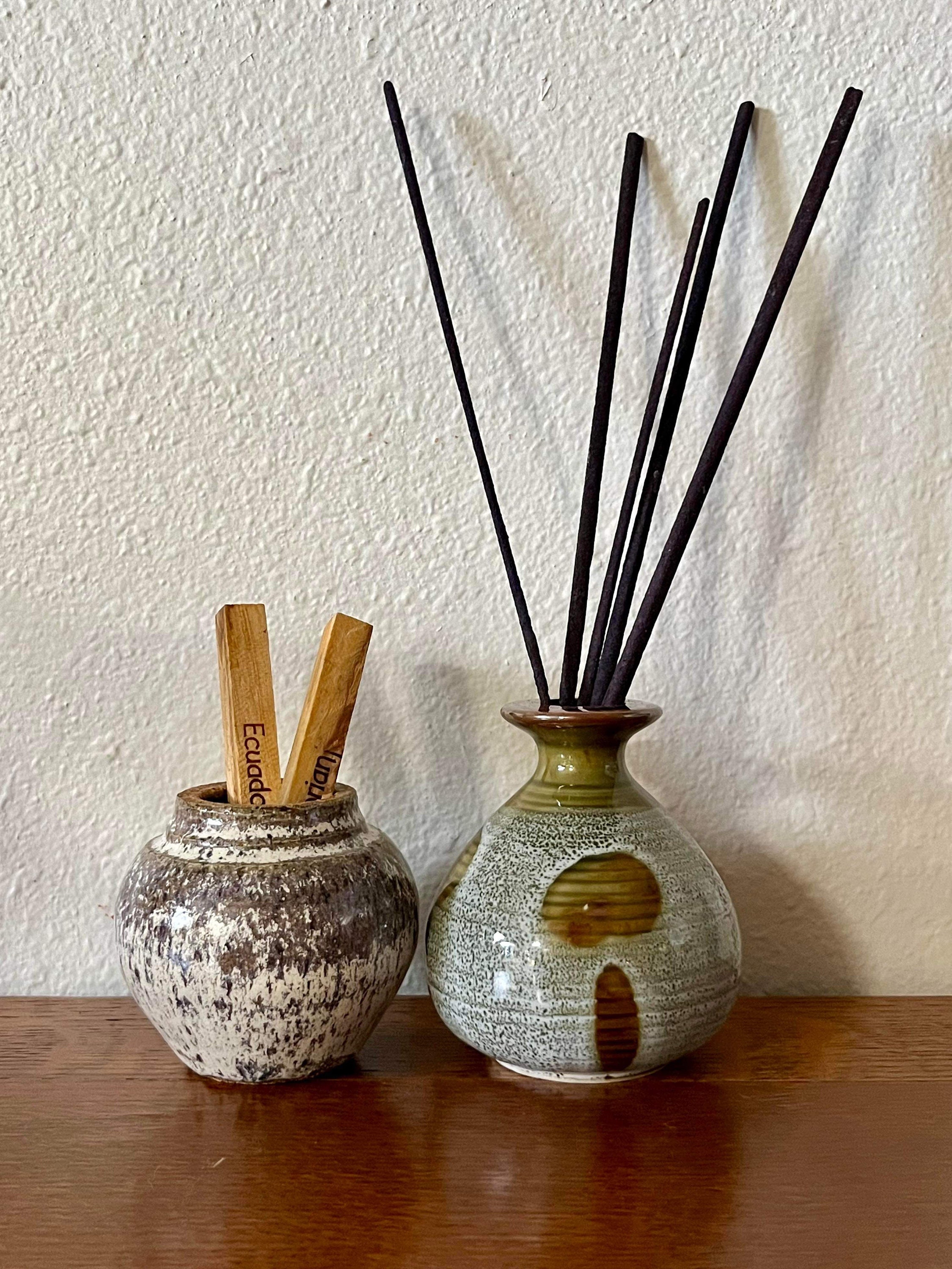 Small Pottery Vases Made in Japan Inscent Holders - Etsy