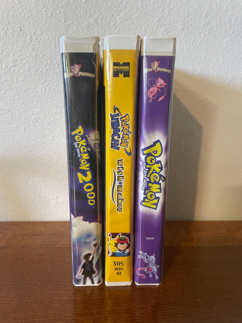 Collection of 3 Vtg Pokemon VHS Tapes - Etsy