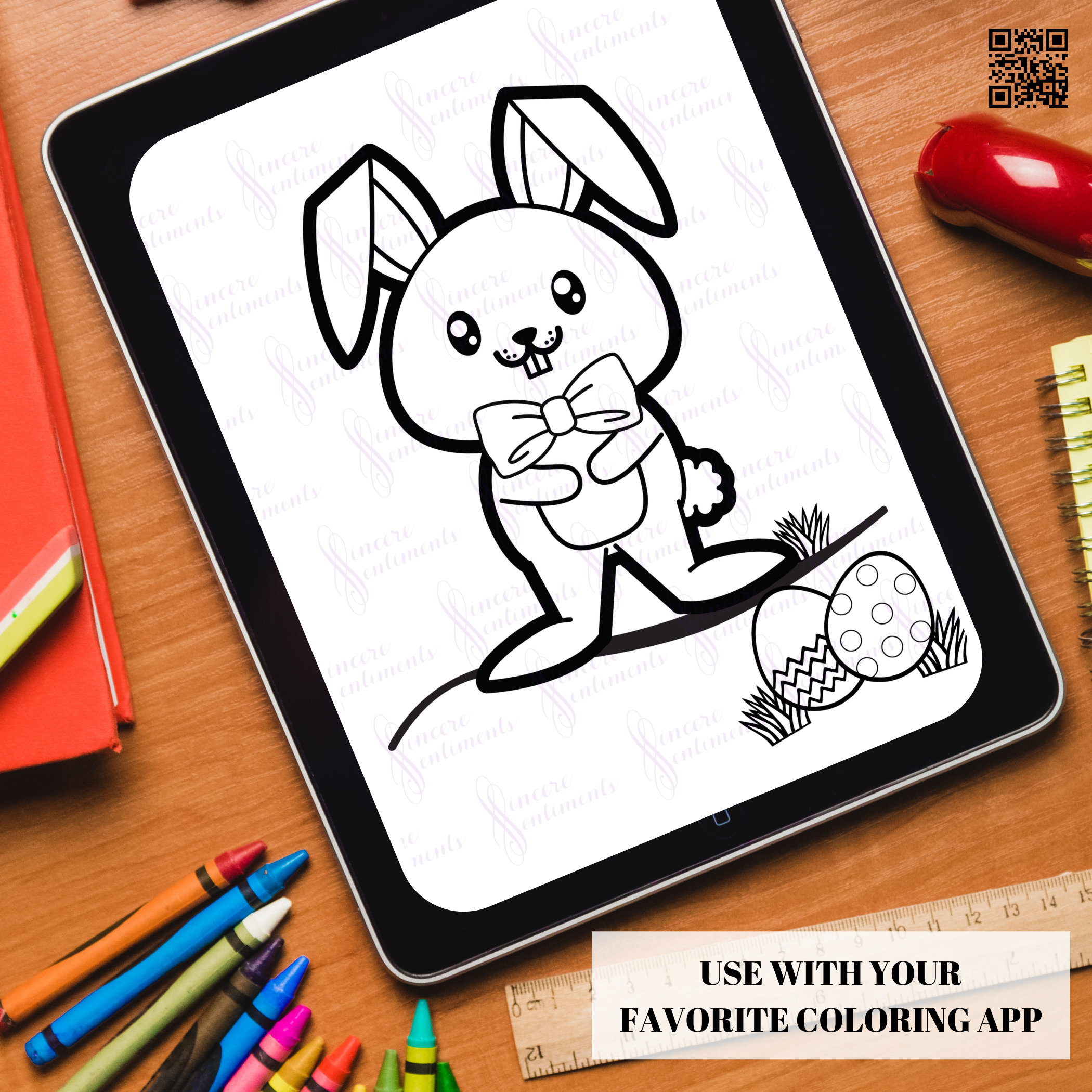 Easter Printable Coloring Pages - Etsy