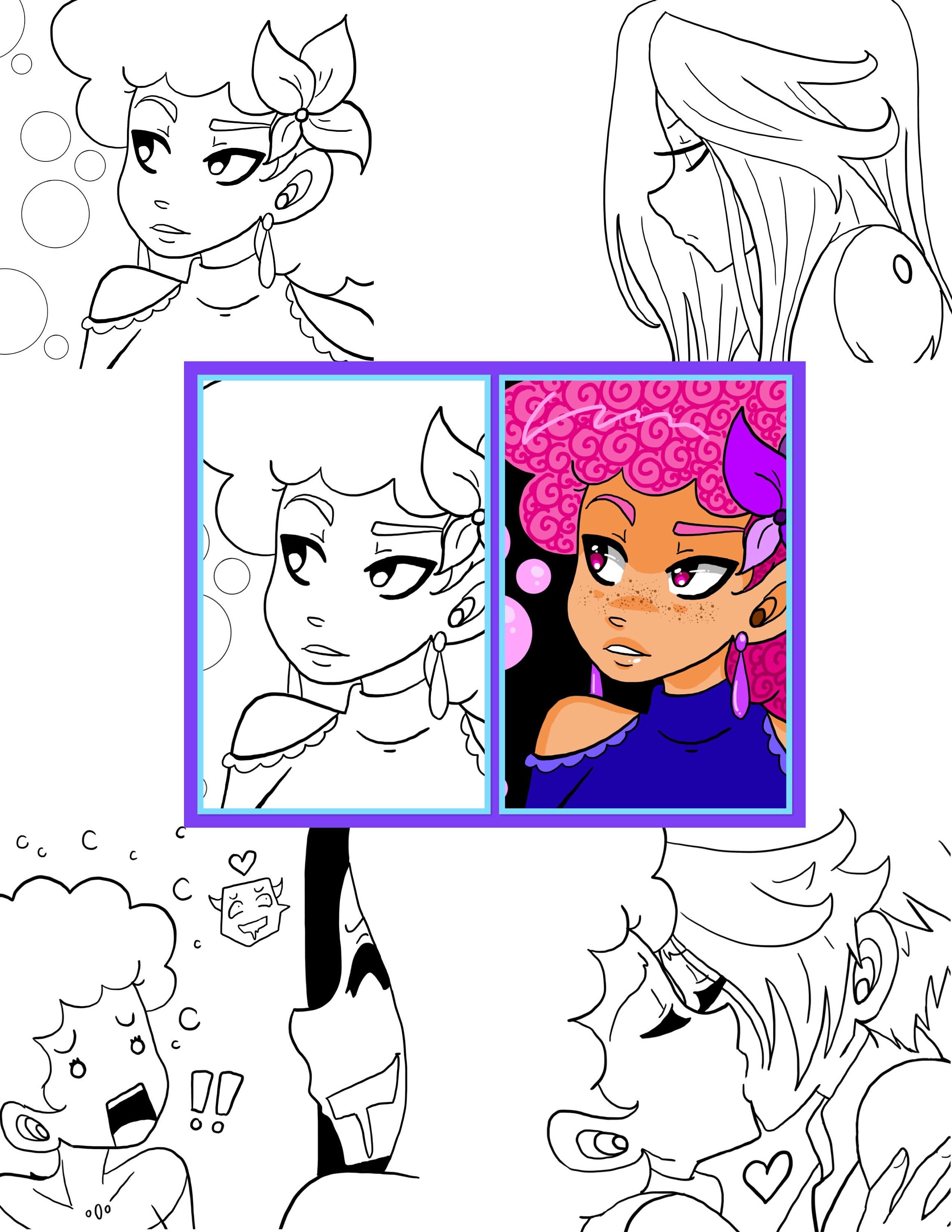 Cute Our Little Universe Series Digital Coloring Book: Edition 1 Comic ...