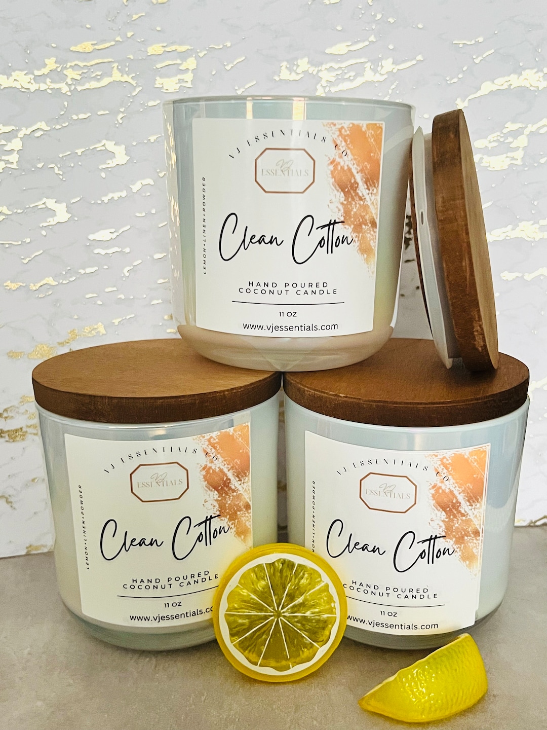 Clean Cotton Candle/signature Candle Collection/coconut Wax/candle Gift ...