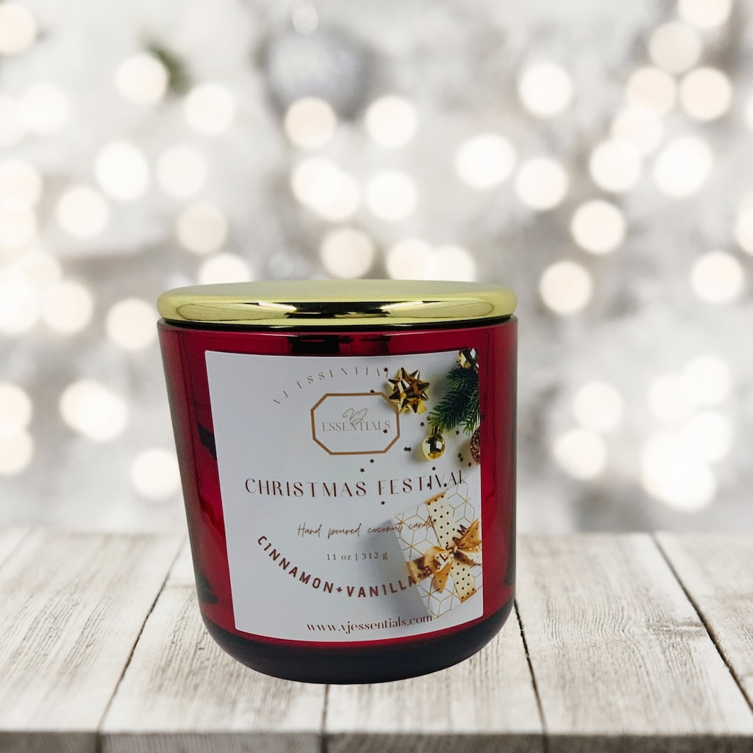 Christmas Festival Candle/signature Candle Collection/coconut Wax ...