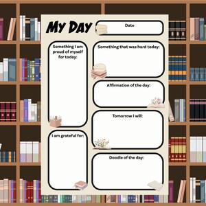 Self-reflection Worksheet for Kids (books) & Engaging Daily Mindfulness ...