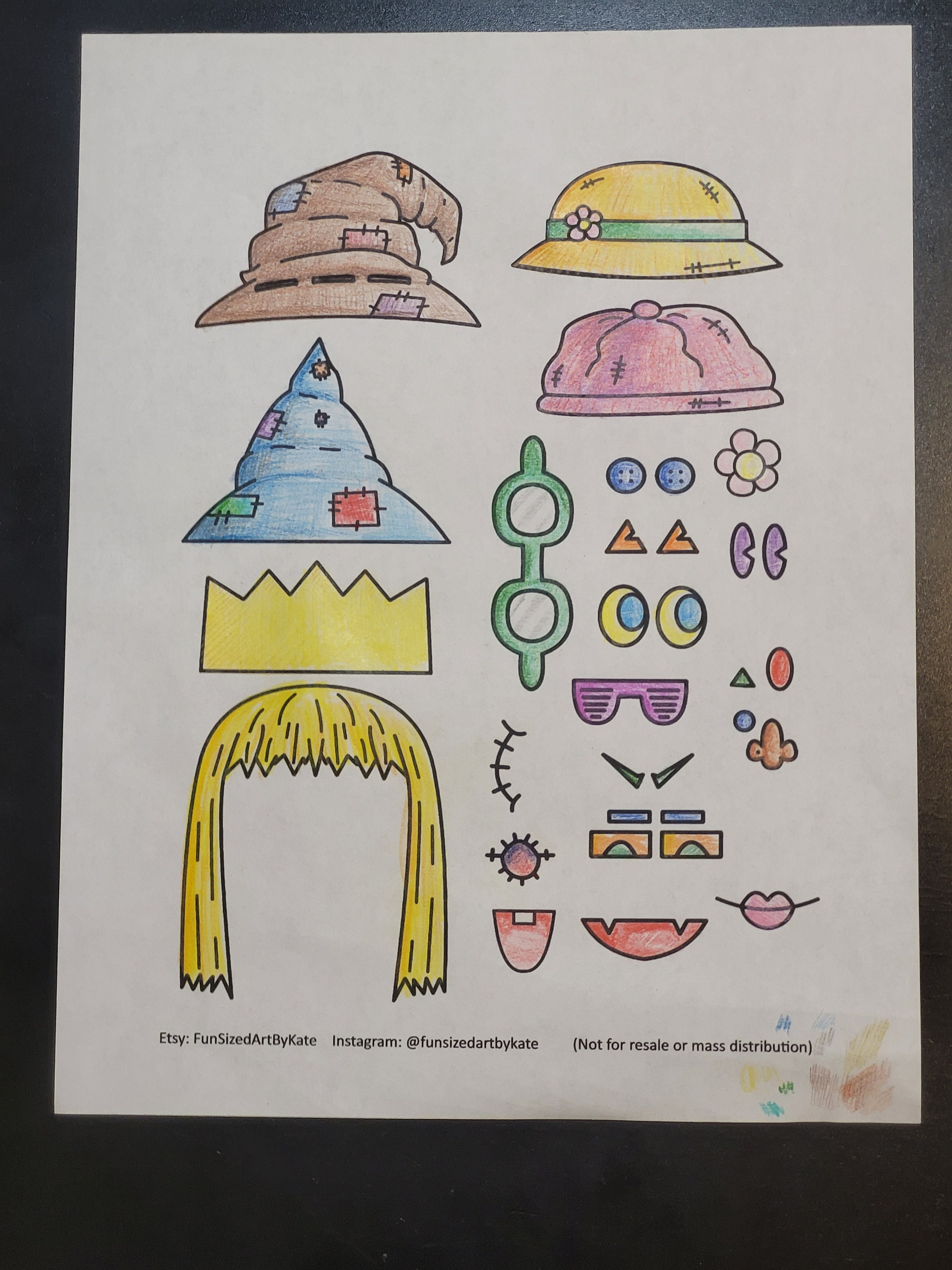 Printable Scarecrow Coloring Craft: Fall DIY Activity (digital Download ...