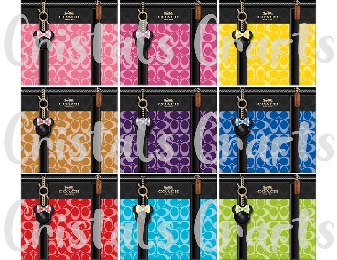 9 Coach Minnie Designer Purse / Sublimation / 20oz Tumbler - Etsy