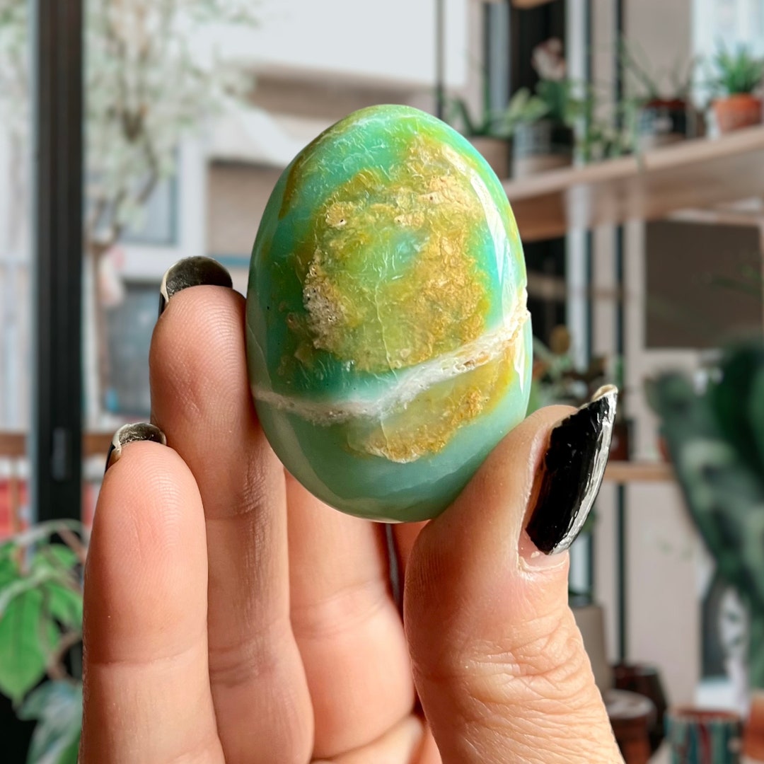 Rare Peruvian Blue Opal Blue Green Andean Opal Carribean Blue Dendritic ...