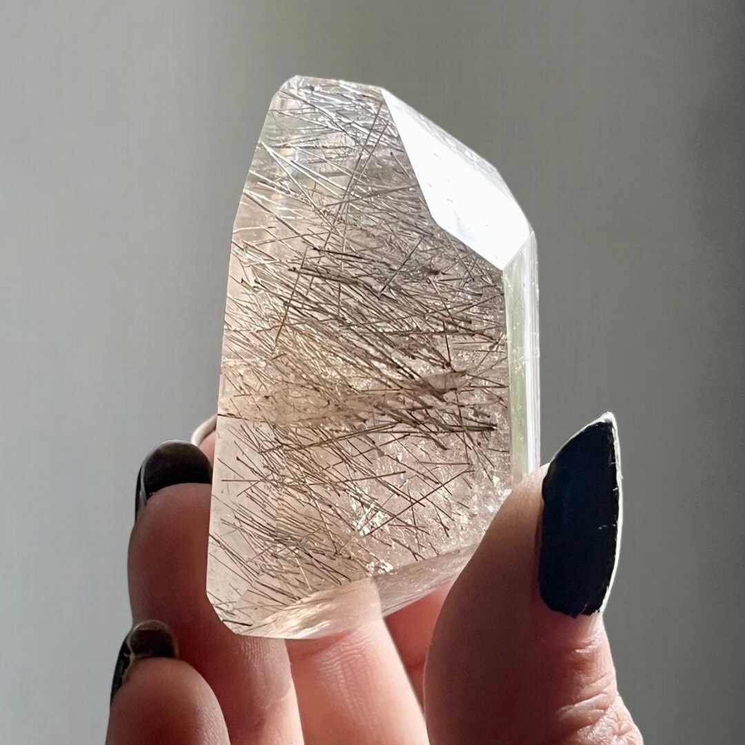 Radiant Silver Rutile Quartz | High Grade Rutilated Quartz Point | Rare ...
