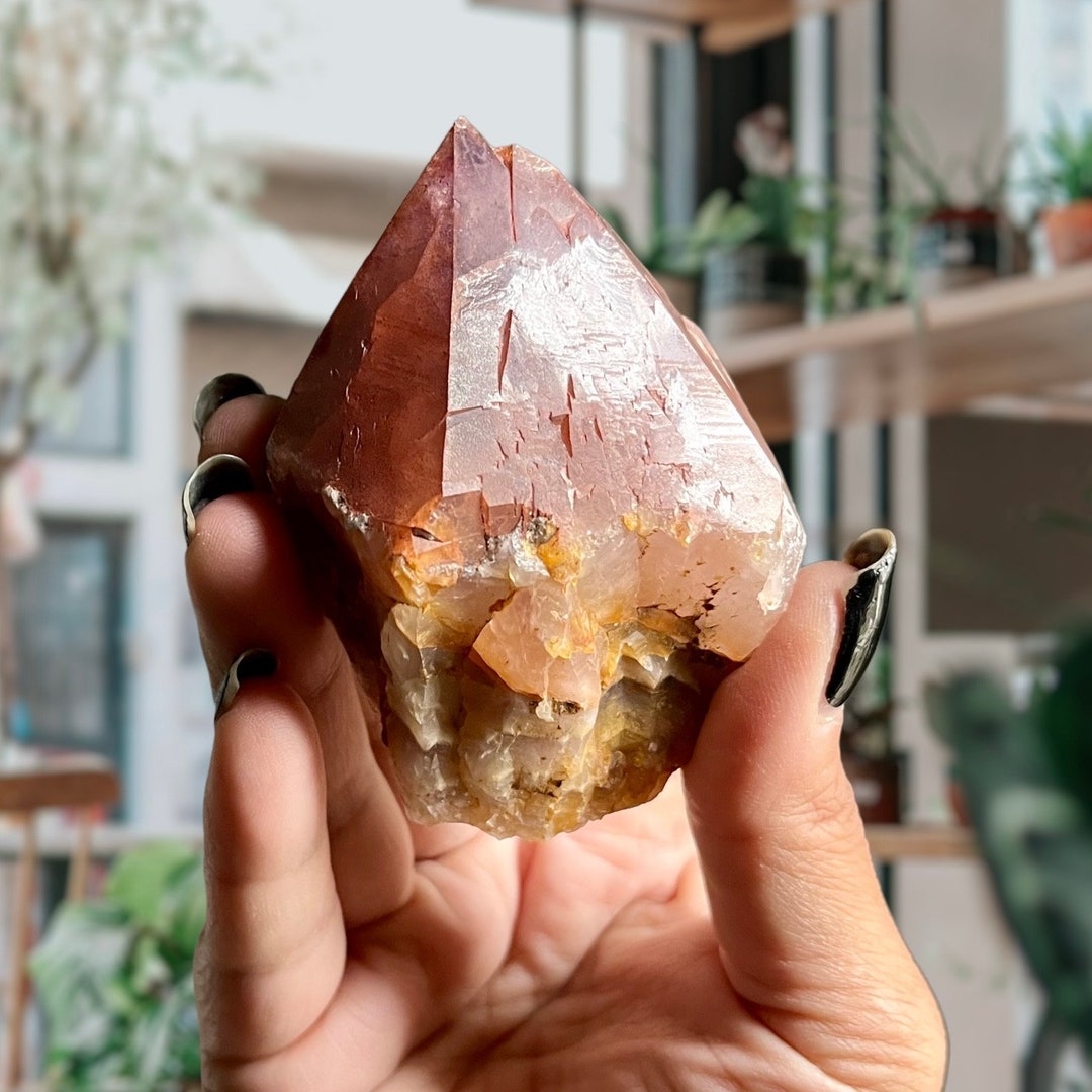 Rare Emerald Auralite Record Keeper W/ Prasiolite & Natural Citrine ...