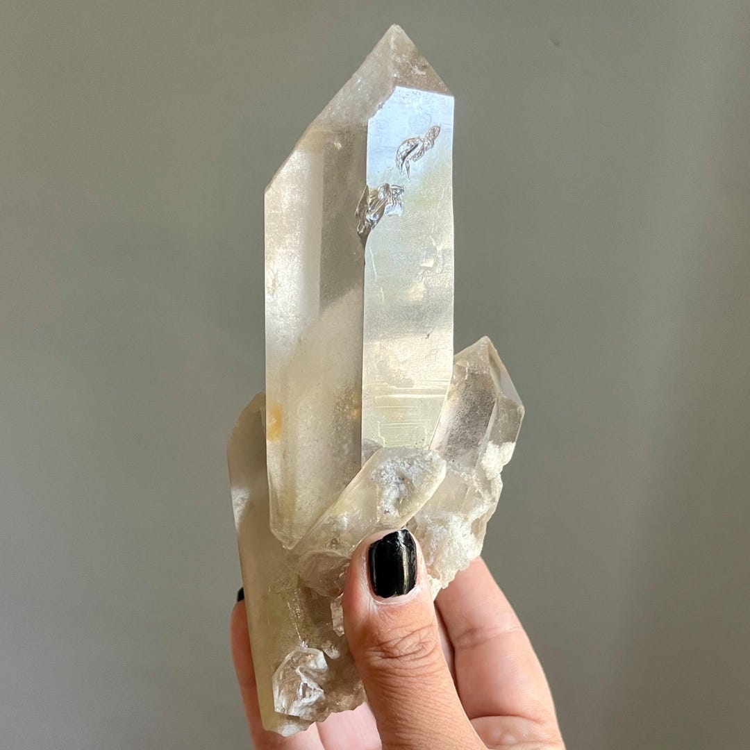 Lightning Strike Triple Isis Phantom Lemurian Quartz Cluster ...