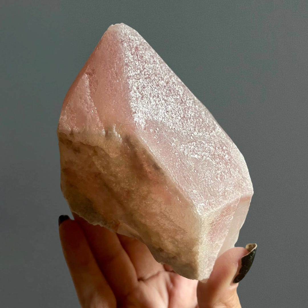 Rare 850g Pink Dreamsicle Lemurian Channeler Quartz | Pink Phantom ...